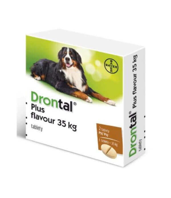 Drontal Plus – Supliment Digestiv Câini 35kg 6 Tablete – DorDeAcasa